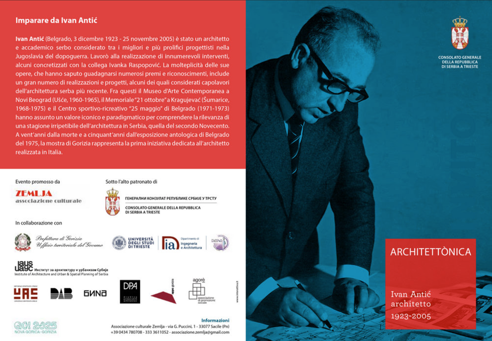 Exhibition and lecture - arch. Ivan Antic, Gorizia, Italy - BINA